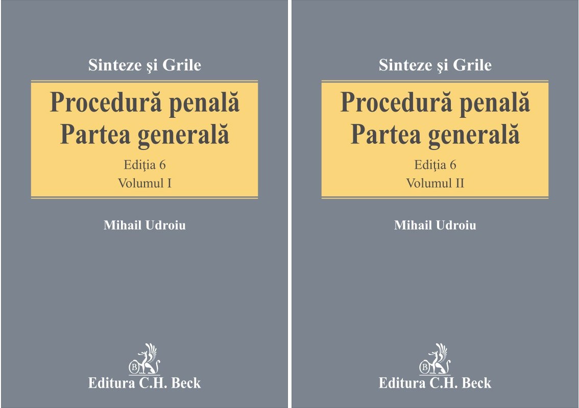 Procedura penala. Partea generala vol.1+2 ed.6 - Mihail Udroiu | Libris.ro