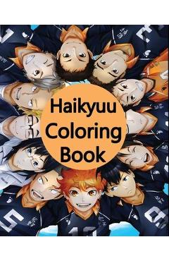Haikyuu Coloring Book: popular sport manga and anime series coloring ...