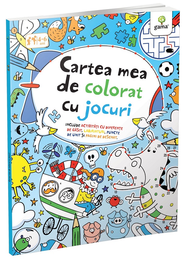 Cartea mea de colorat cu jocuri | Libris.ro