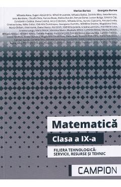 Matematica - Clasa 9 - Filiera tehnologica: servicii, resurse si tehnic ...