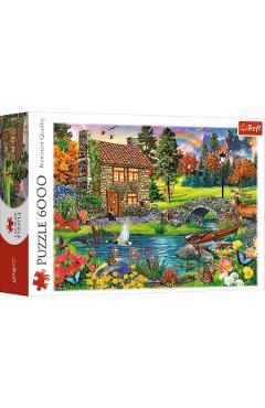 Puzzle 6000. Casuta din munti - 65006 - Libris