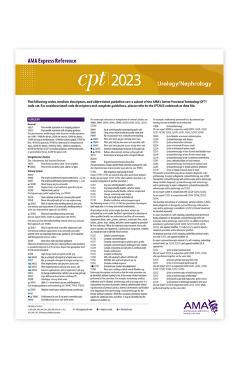 CPT 2023 Express Reference Coding Card: Urology/Nephrology - American ...