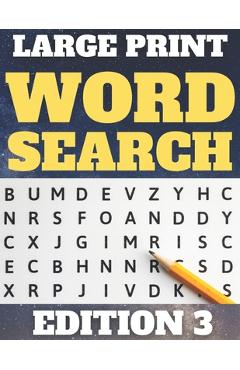 Large Print Word Search: 80 Large Print Word Searches for Adults ...