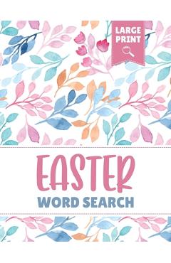 Easter Word Search Large Print: Spring Word Search Puzzle Book To Play ...