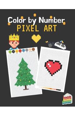 color by number Pixel art: book for Kids and Adults - pixelated ...