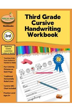 3rd Grade Cursive Handwriting Workbook: Cursive Handwriting Workbook ...