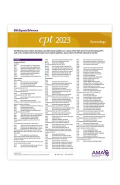 CPT 2023 Express Reference Coding Card: Gynecology - American Medical ...