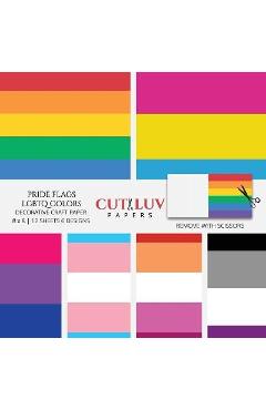 Pride Flags LGBTQ Colors Decorative Craft Paper: Scrapbooking Pages ...