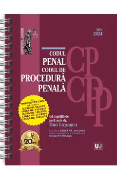 Codul penal si codul de procedura penala Iulie 2024 Ed.spiralata - Dan ...