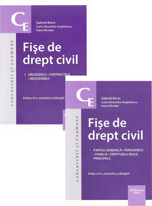 Fișe de drept civil Ed.9 - Gabriel Boroi, Carla Alexandra Anghelescu ...